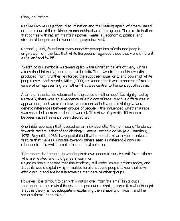How To Write A Sociology Essay