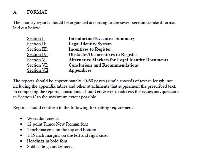 Research Methodology Format